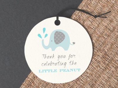 Blue Elephant Favor – Labelful